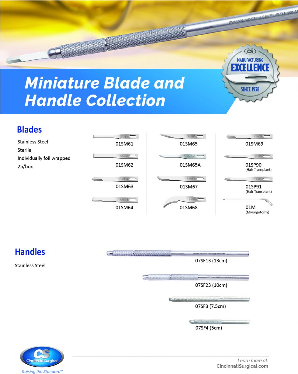 Miniature Blades Collection - Raising the Standard for Mini Blades - CS ...